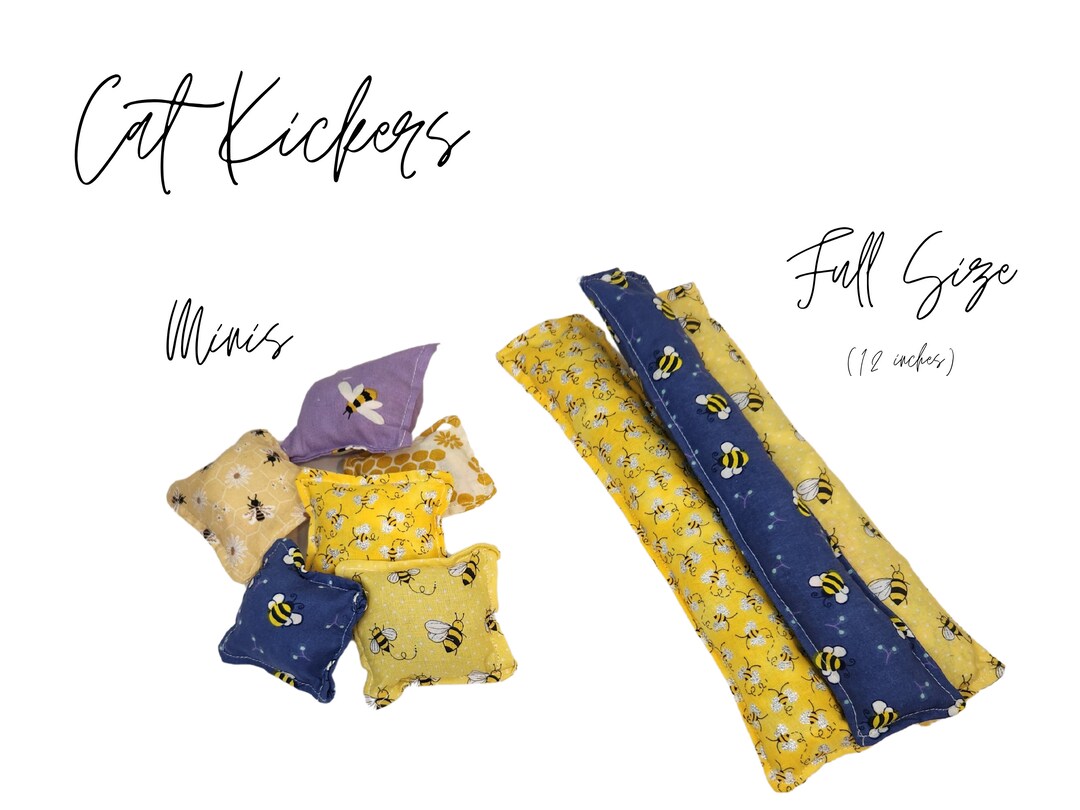 Bee Cat Kickers W Catnip 12 Inch Kitty Kickers or Set of 3 Minis - Etsy
