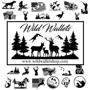 Mens Rustic Leather Fishing & Fish Wallet. Multiple Designs and ...