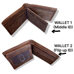 Mens Brown Leather Dog Hunting Wallet. RFID Blocking Genuine Leather ...