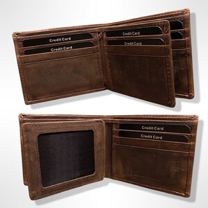 Mens Rustic Leather Fishing & Fish Wallet. Multiple Designs and ...