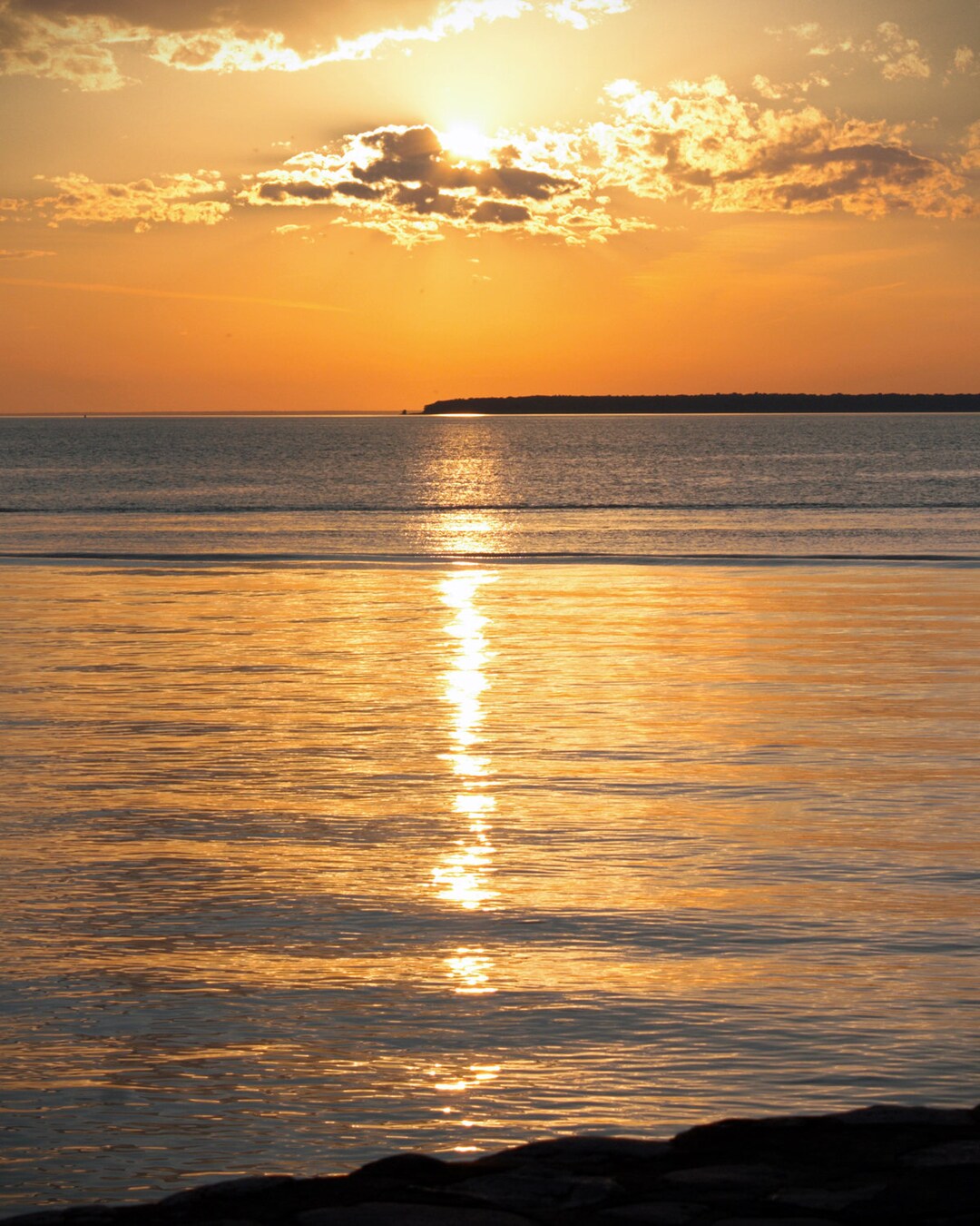 Door County Sunset Photo Print: Golden Green Bay, Wisconsin - Etsy