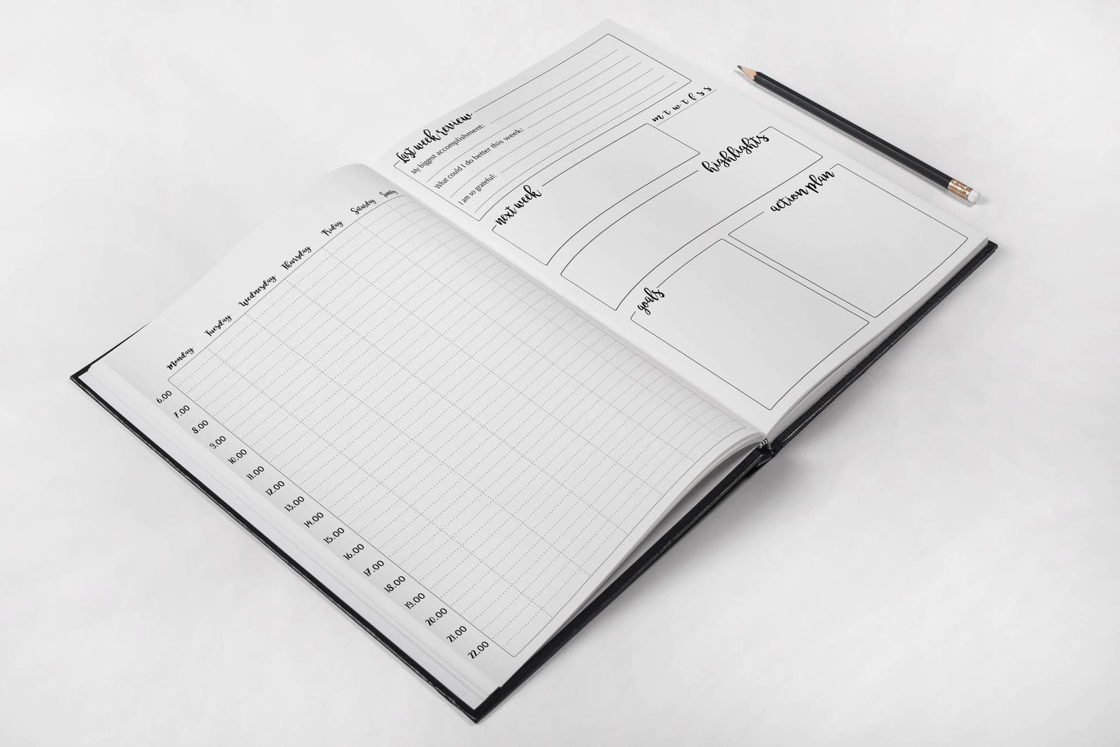 Printable Weekly Planner A4 or Cut in Half for 2 A5 Pages - Etsy