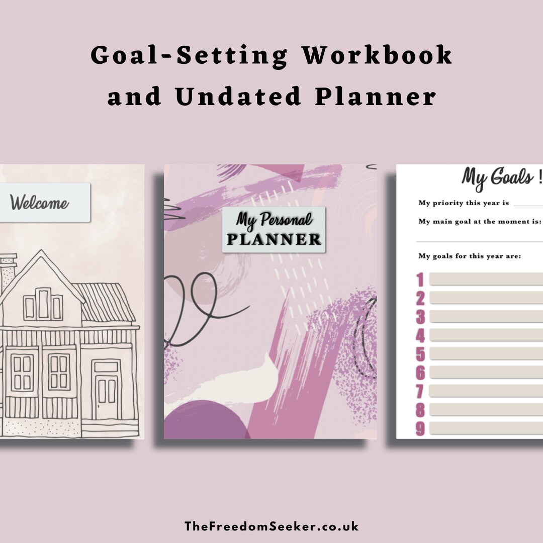 The Freedom Seeker PRINTABLE Goal Setting Workbook and Undated Planner ...