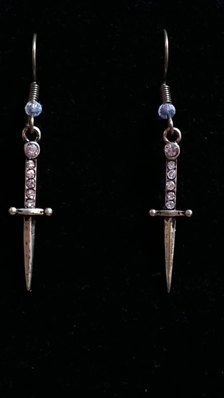 Dagger Earrings - Etsy
