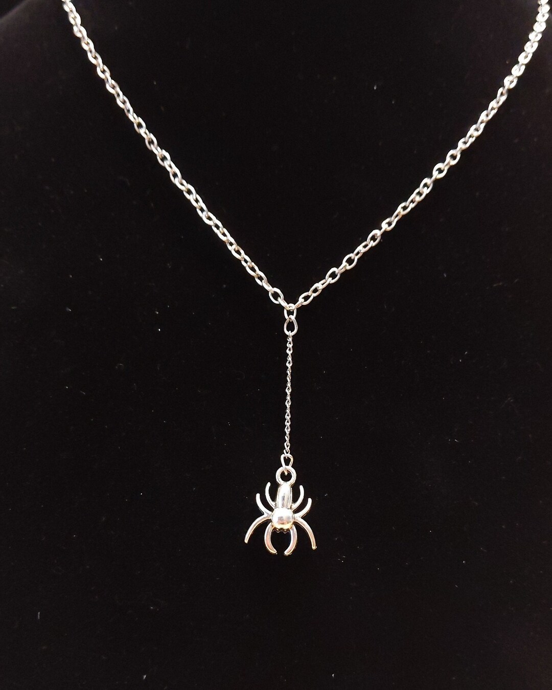 Spider Necklace With Single "spider Silk" Thread - Etsy