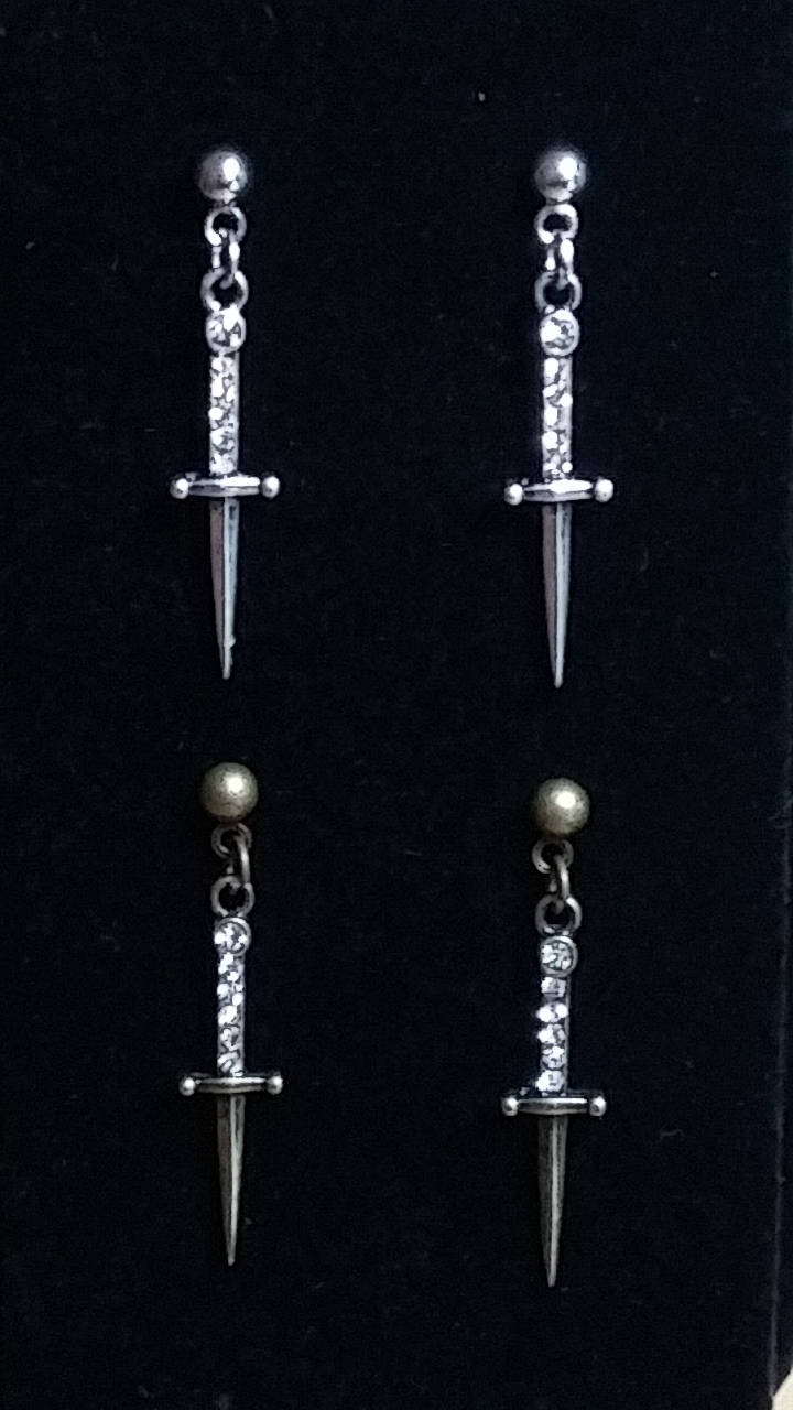Dagger Earrings - Etsy