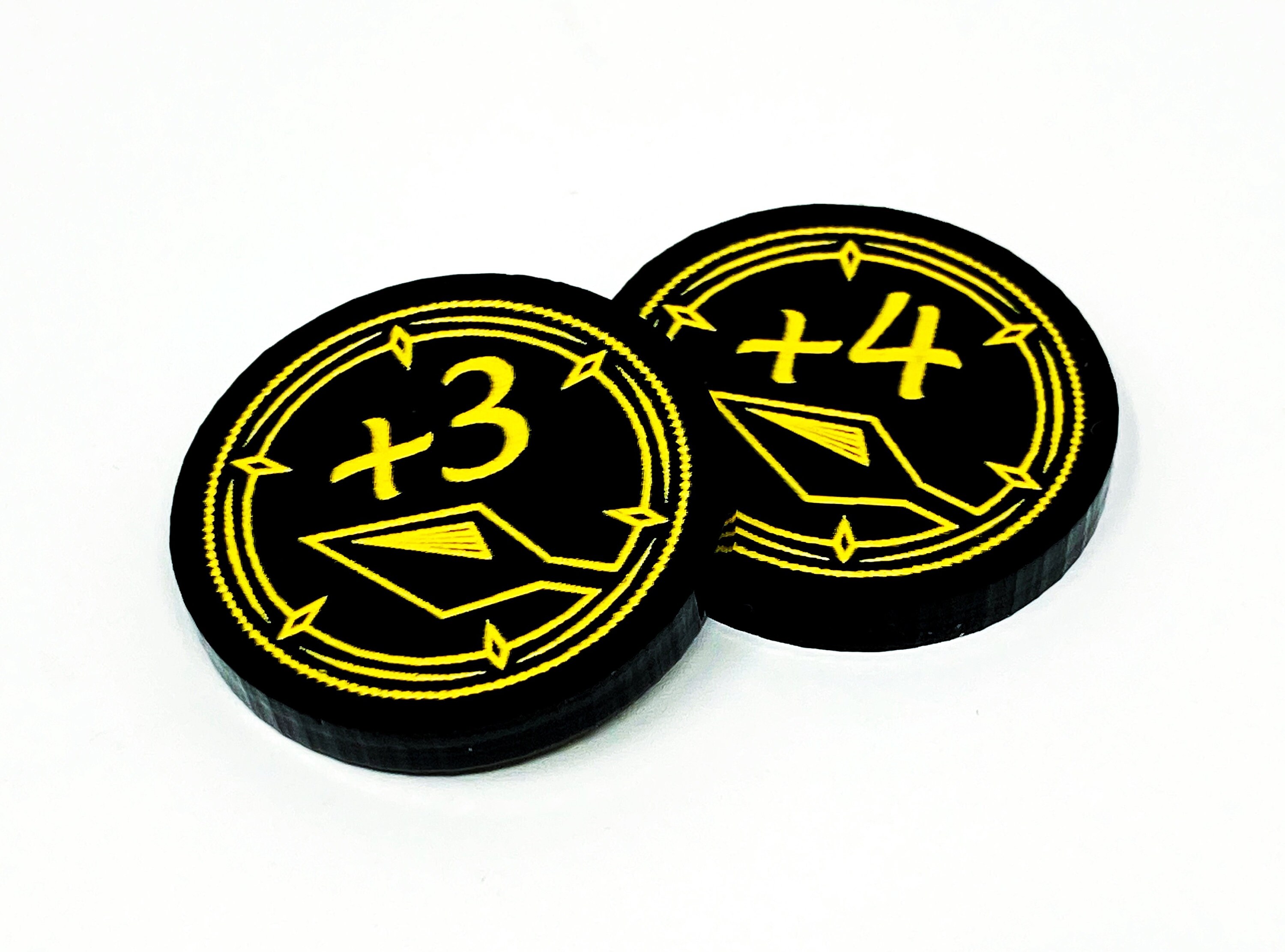 2 X 3/4 Damage Modifier Tokens double Sided for Flesh and | Etsy