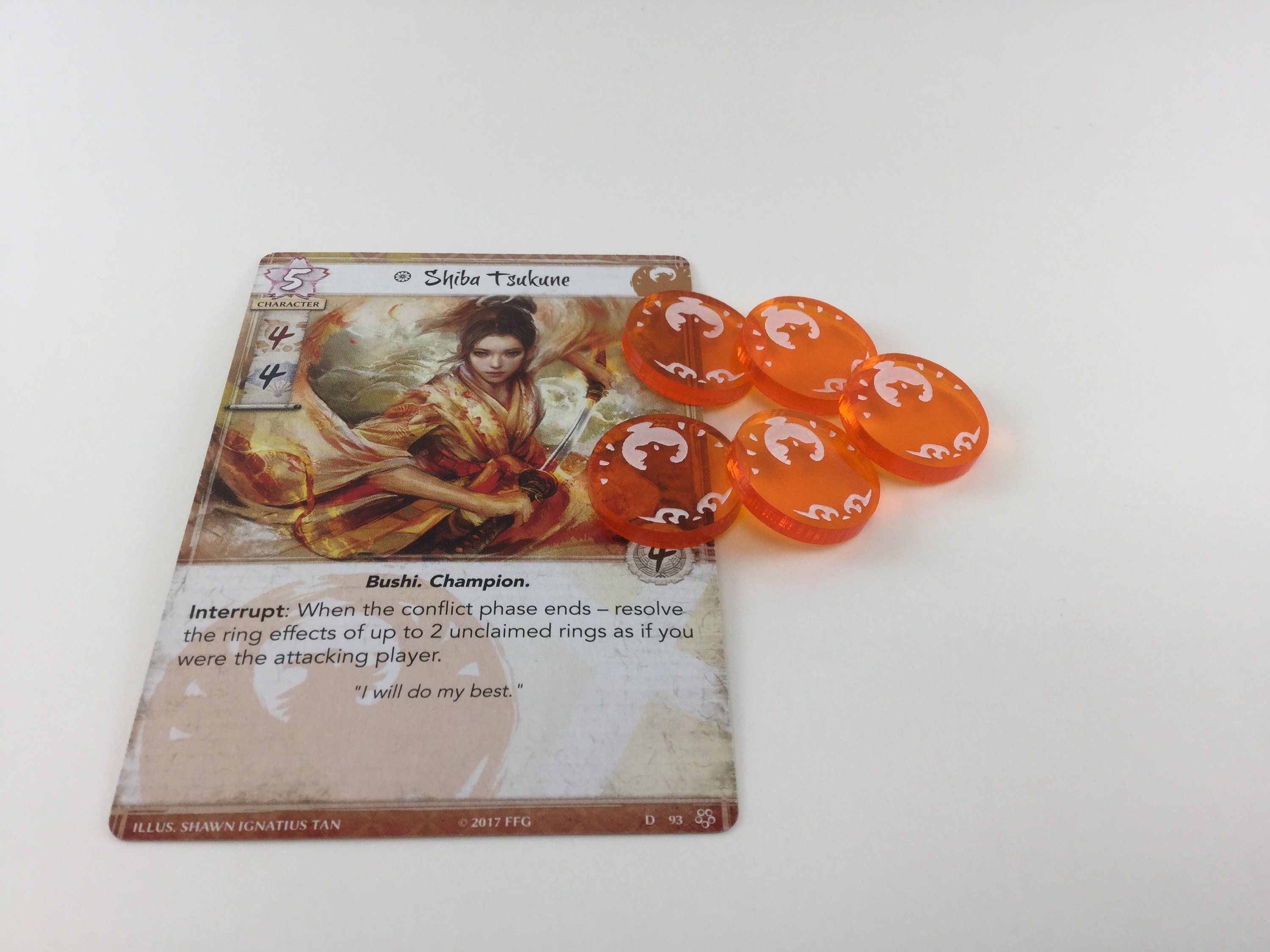 L5R Legend of the Five Rings Acrylic Phoenix Clan Fate - Etsy UK