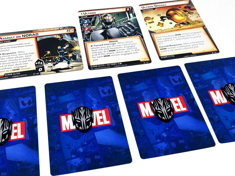 4 X Ultron Drone Tokens (double Sided) for Marvel Champions LCG - Etsy