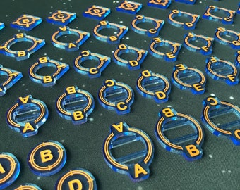 X-wing 2.0 Compatible Acrylic Arc/id Full Set Letters | Etsy