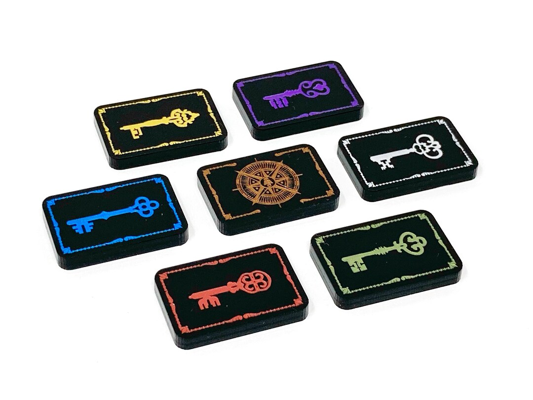 7 X Key Tokens for Innsmouth Conspiracy (double Sided) for Arkham ...