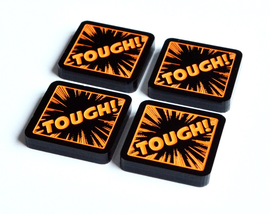 4 X Tough Status Tokens (double Sided) for Marvel Champions LCG - Etsy