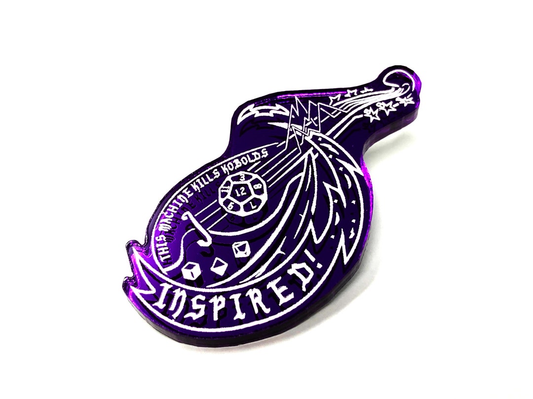 1 X Bardic Inspiration Token (single Sided Mirror) for Dungeons ...