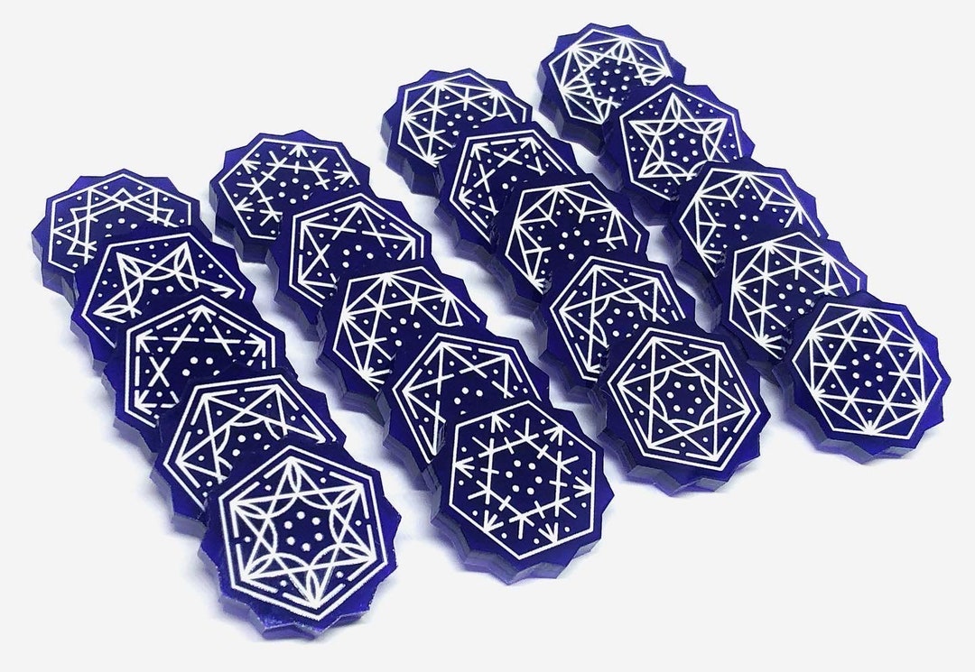 Keyforge - Mutated Dark Aember Tokens - Translucent - Etsy