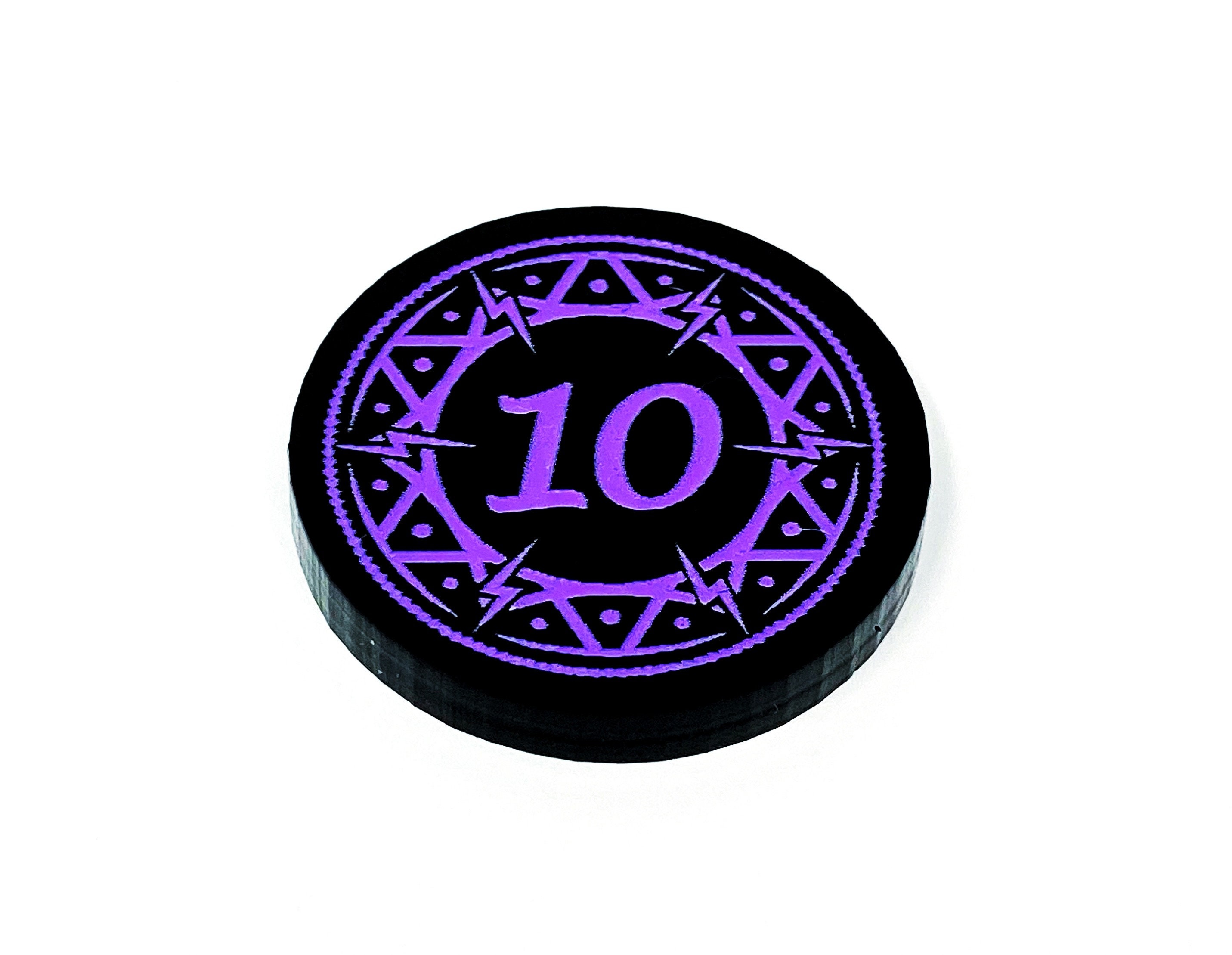 2 X 5/10 Arcane Damage Tokens double Sided for Flesh and - Etsy