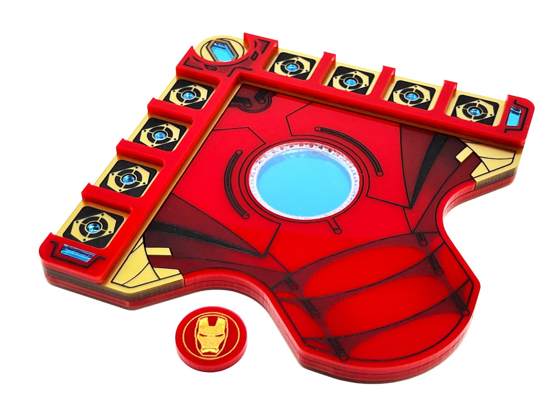 Iron Man Themed Hero Board for Marvel Champions LCG Compatible, tokens ...
