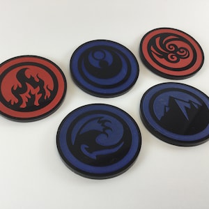 L5R - Legend of the Five Rings - Acrylic Ring Token Set - Etsy