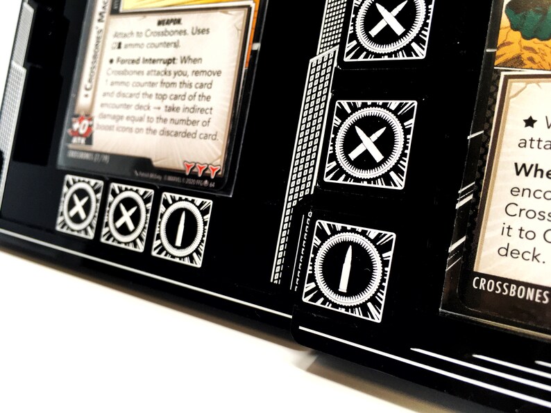 4 X Crossbones Ammo Tokens for Marvel Champions LCG, Double Sided ...
