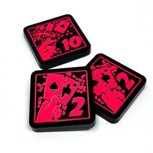 3 X Gambit Charge Tokens for Marvel Champions LCG, Double Sided - Etsy