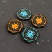 Keyforge - Ward and Enrage Tokens - Black - Etsy