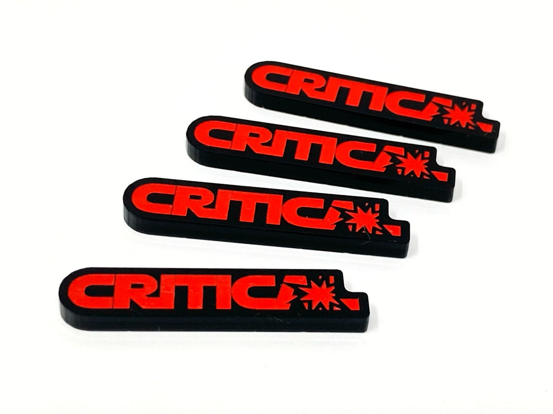 4 X Critical Hit Tokens Text Series Star Wars X-wing Compatible - Etsy
