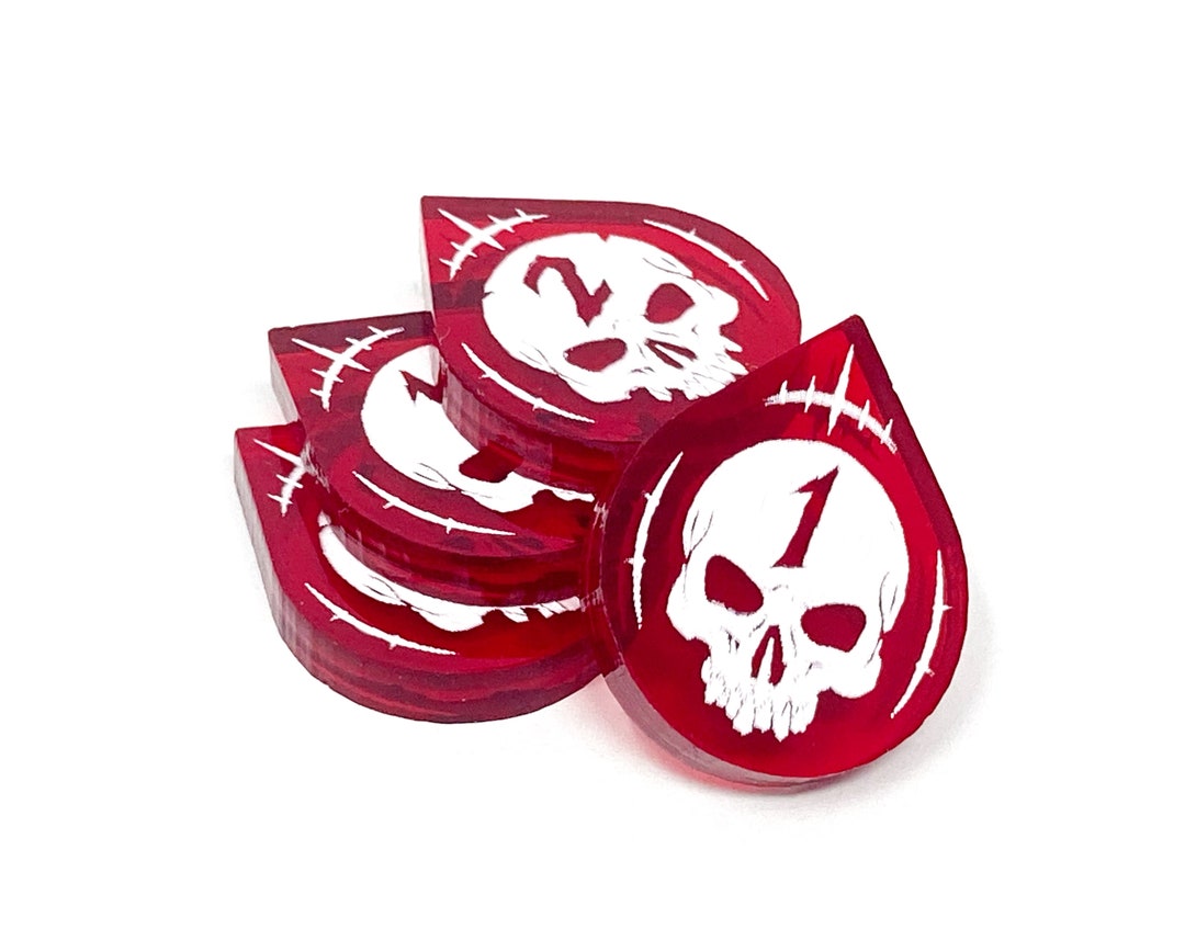 4 X Damage Tokens for Warcry - Warhammer AOS - Etsy