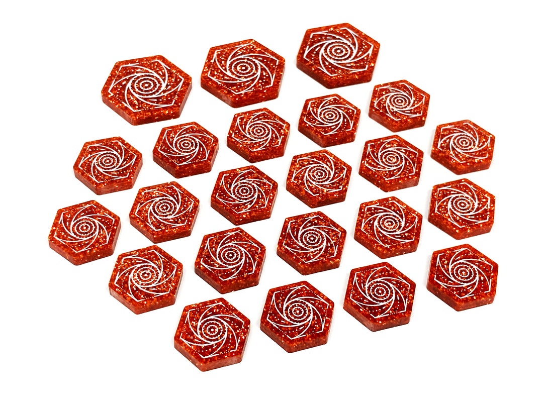 Dune: Imperium - Glitter Spice Token Set - Glitter (double Sided) - Etsy