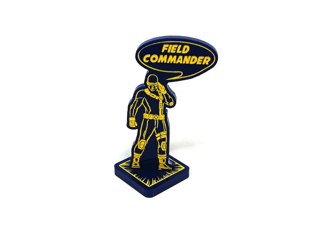 1 X Cyclops Field Commander Token Standee (double Sided) for Marvel ...