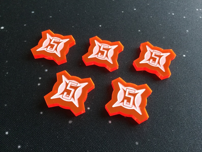 Imperial Assault Compatible Acrylic Damage Tokens | Etsy