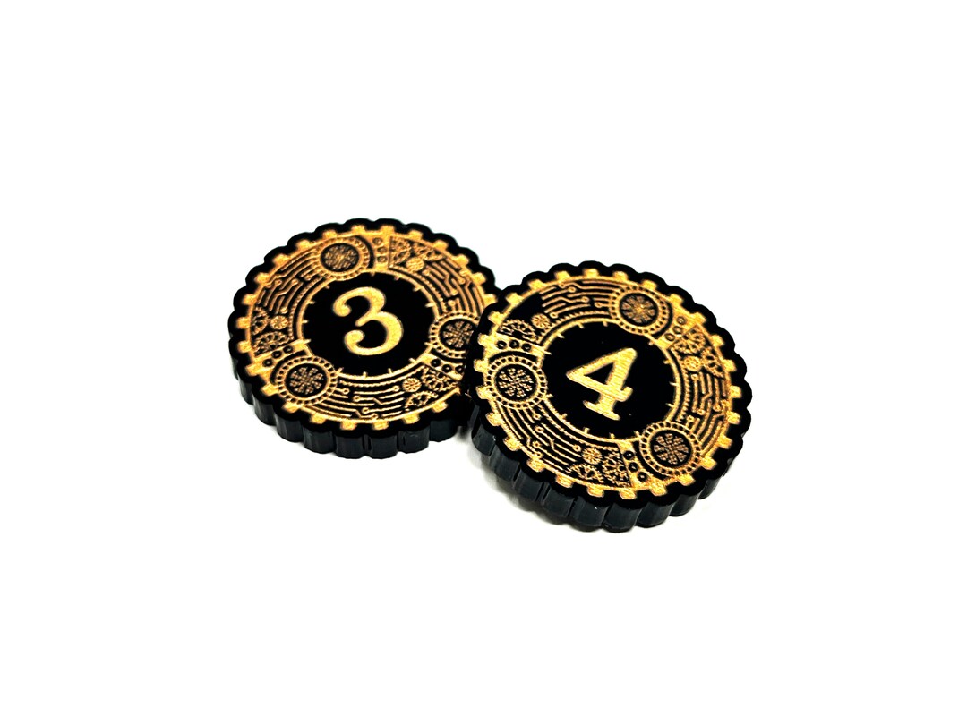 2 X Steam Counter Tokens 3/4 (double Sided) for Flesh and Blood TCG - Etsy