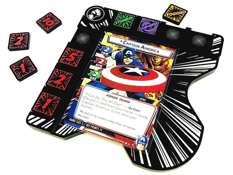 Marvel Champions LCG Compatible, Hero Board (tokens NOT Included) - Etsy