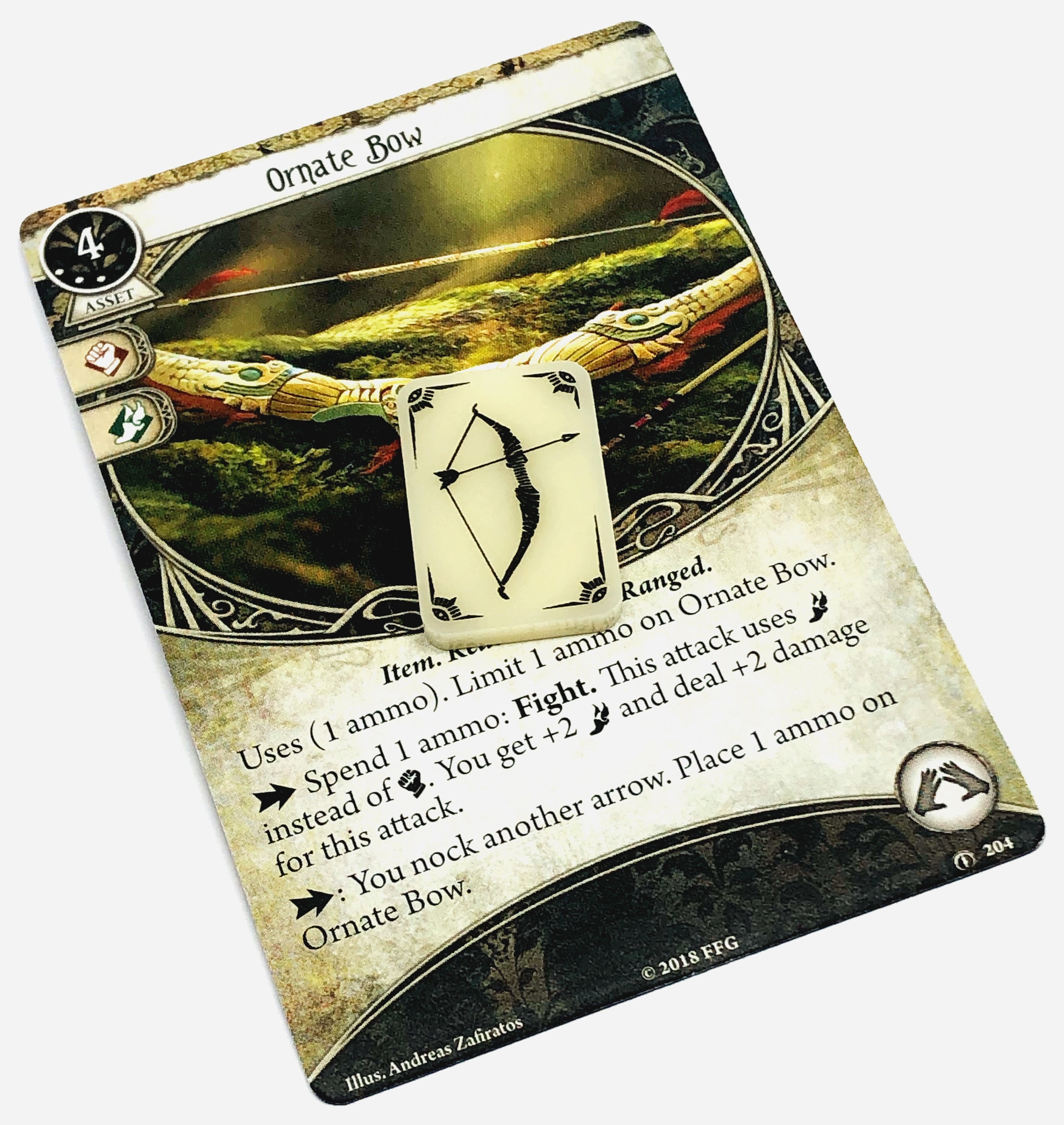 1 X Ornate Bow Token double Sided for Arkham Horror LCG - Etsy Canada