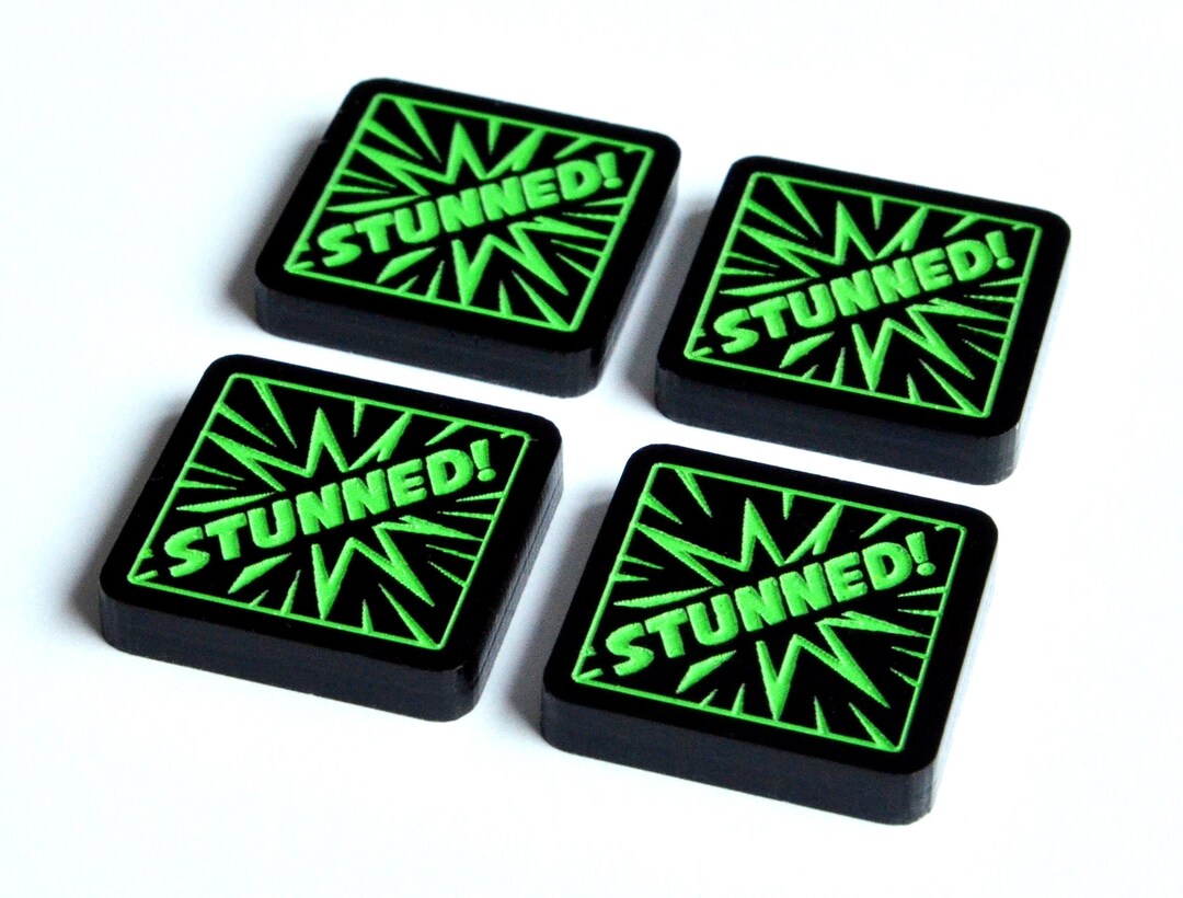 4 X Stunned Status Tokens (double Sided) for Marvel Champions LCG - Etsy