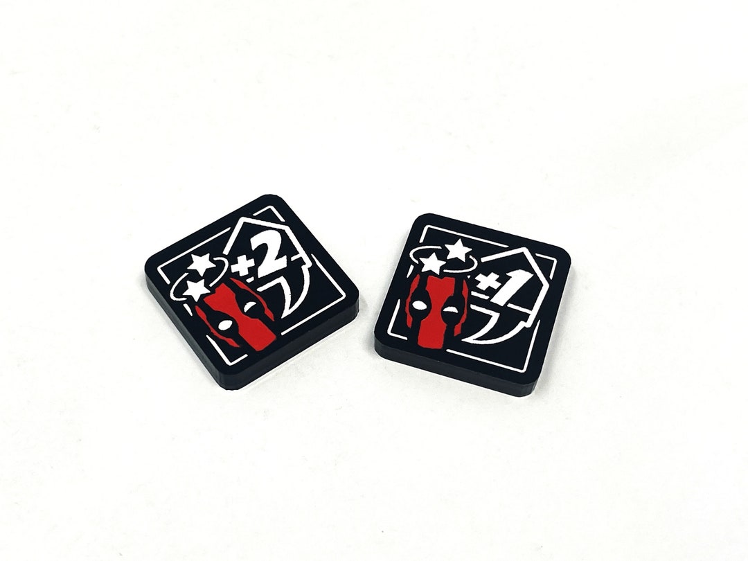 2 X Dead-celeration Tokens +1/+2 (double Sided) for Marvel Champions ...