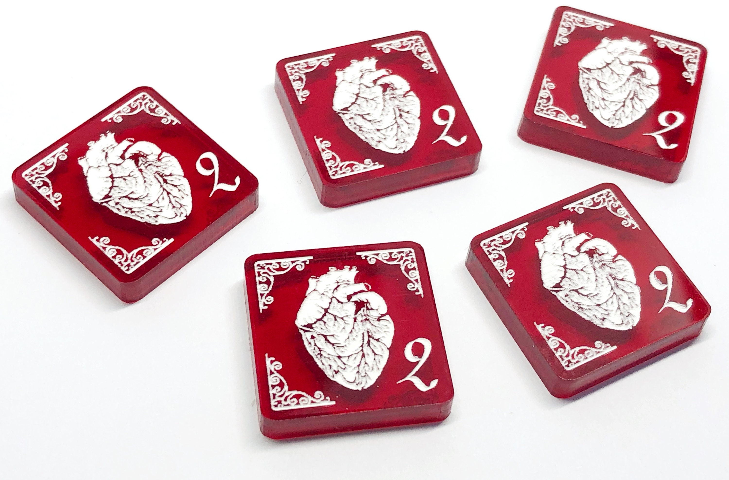 5 x Health tokens double sided for Arkham Horror LCG | Etsy