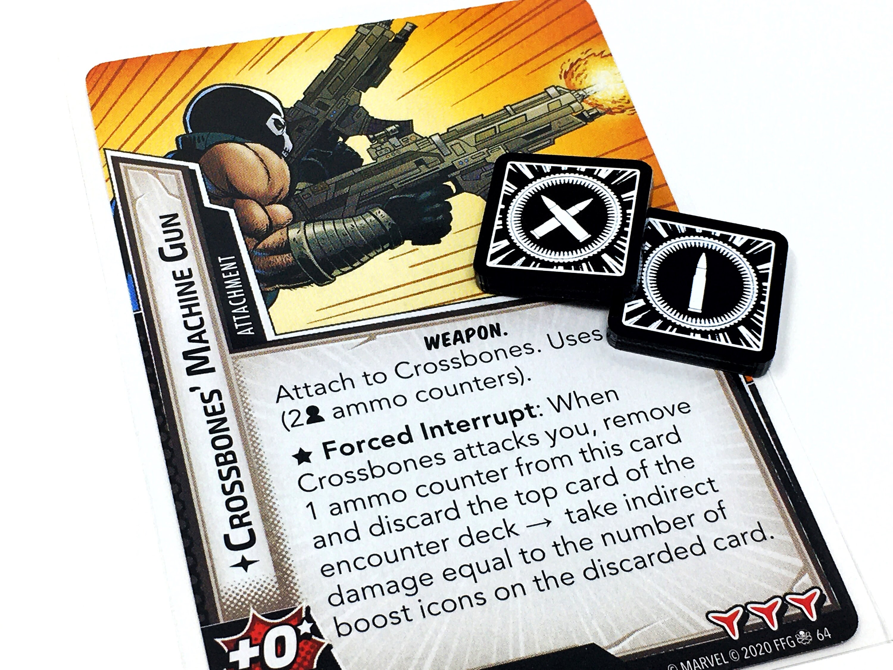 4 X Crossbones Ammo Tokens for Marvel Champions LCG, Double Sided ...