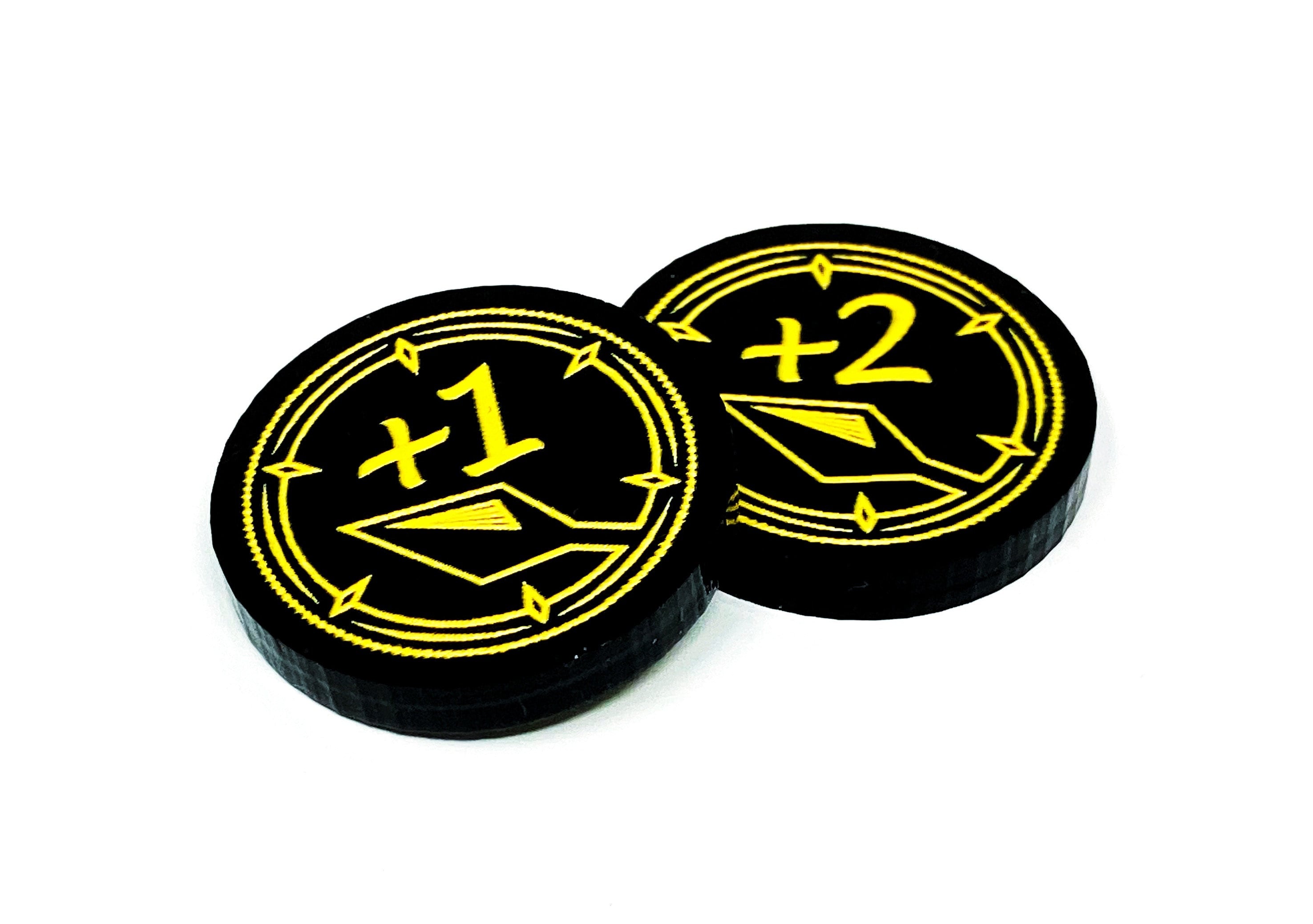 2 X 1/2 Damage Modifier Tokens double Sided for Flesh and - Etsy