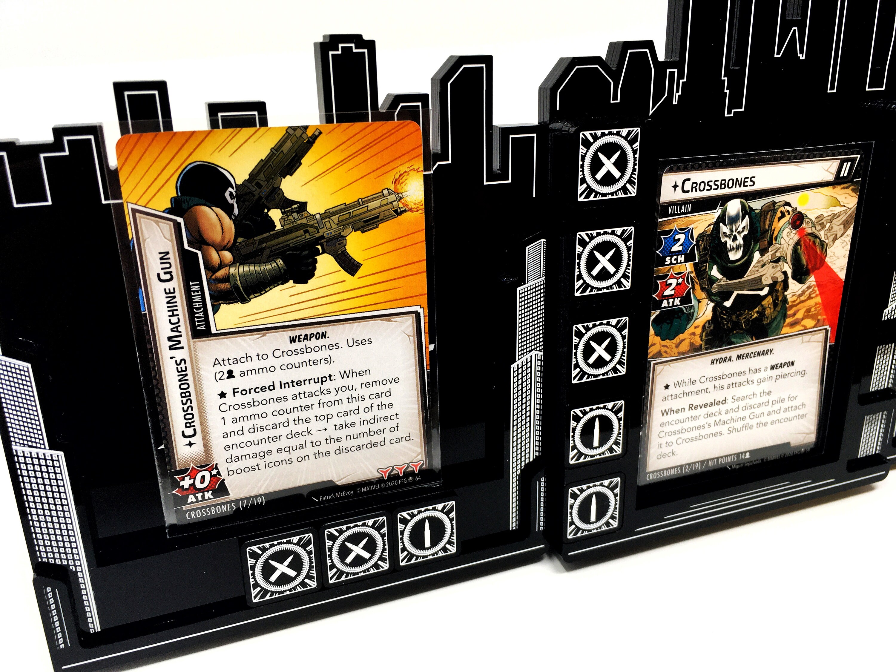 4 X Crossbones Ammo Tokens for Marvel Champions LCG, Double Sided ...