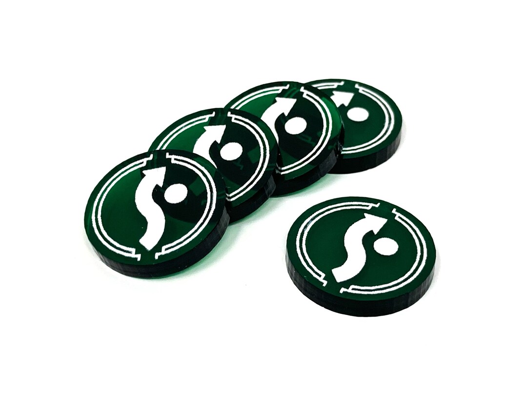 5 X Evade Tokens Translucent Series Star Wars X-wing Compatible - Etsy