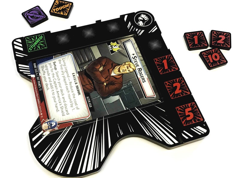 Marvel Champions LCG Compatible, Hero Board (tokens NOT Included) - Etsy