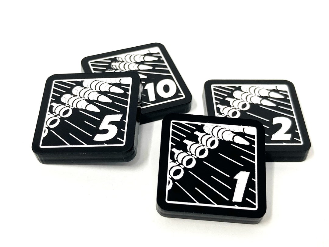 4 X War Machine Ammo Tokens (double Sided) for Marvel Champions LCG - Etsy
