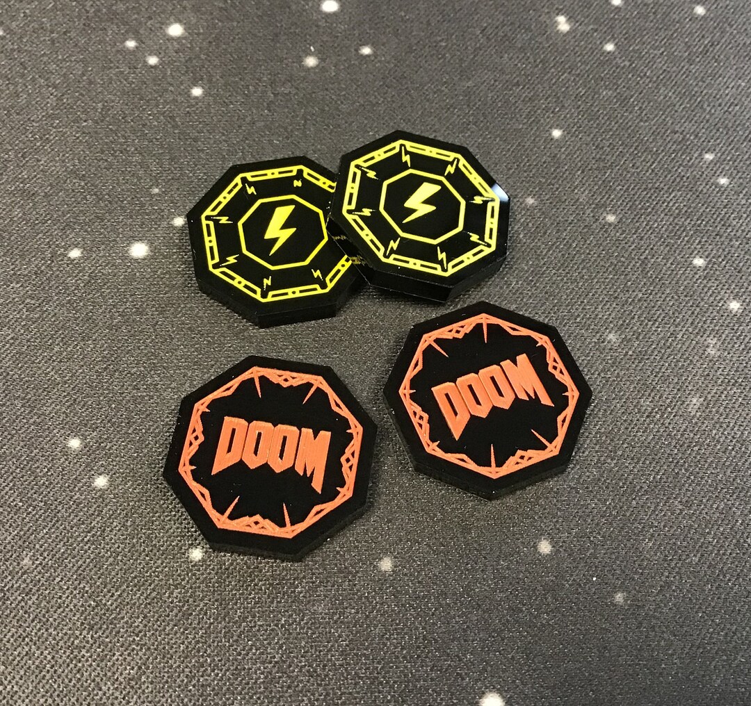 Keyforge - Doom and Stun Tokens - Etsy