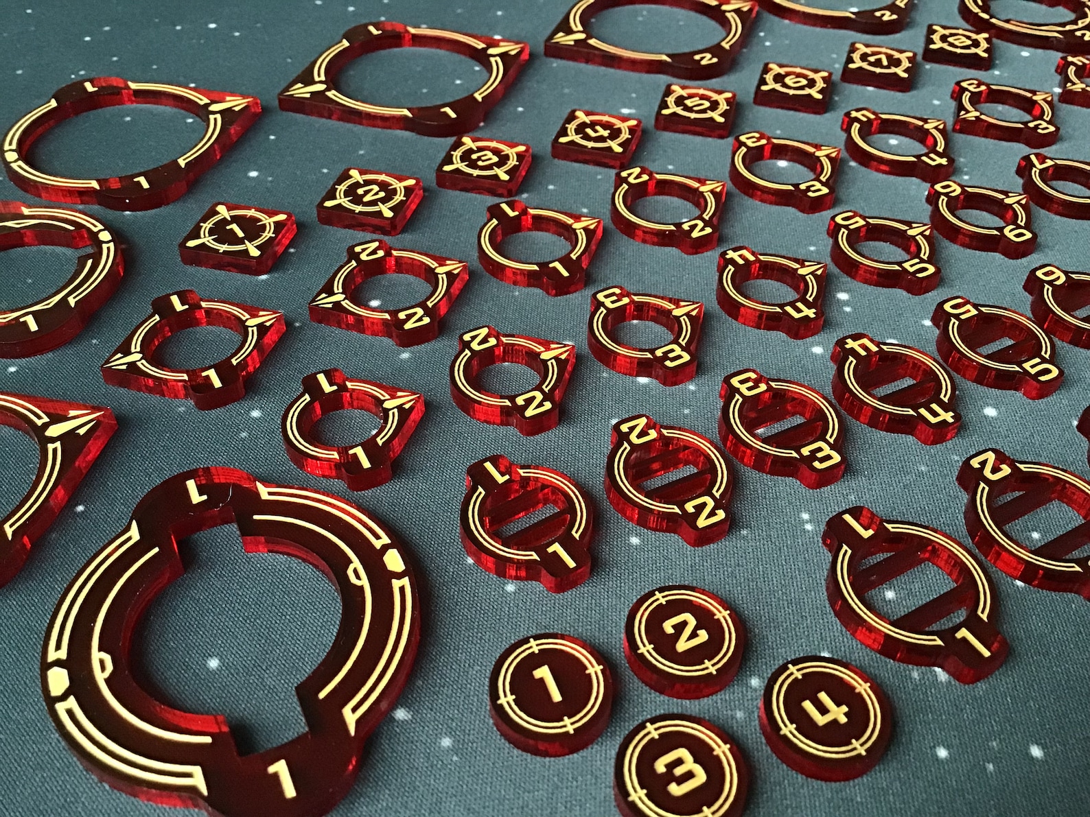 X-wing 2.0 Compatible Acrylic Arc/id Full Set Numbers - Etsy