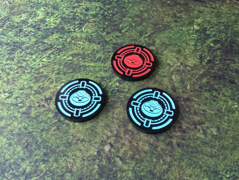 SW Legion compatible acrylic sonic charge tokens | Etsy
