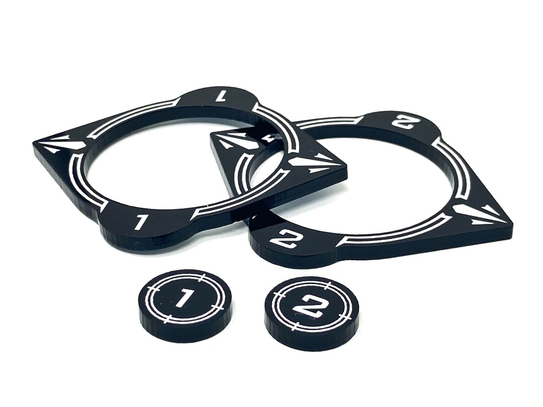 X-wing 2.0 Compatible, Acrylic Epic Base Compatible Arc/id Tokens - Etsy