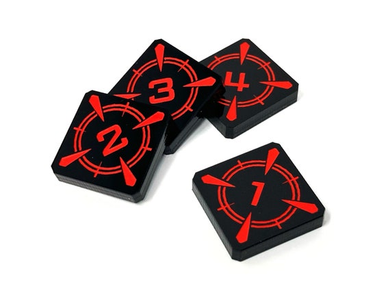 4 X Target Lock Tokens Black Series Star Wars X-wing - Etsy UK