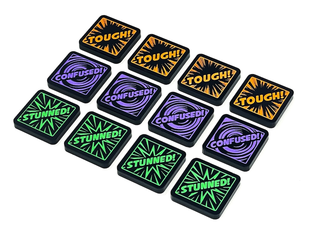 Status Token Set (double Sided) for Marvel Champions LCG - Etsy