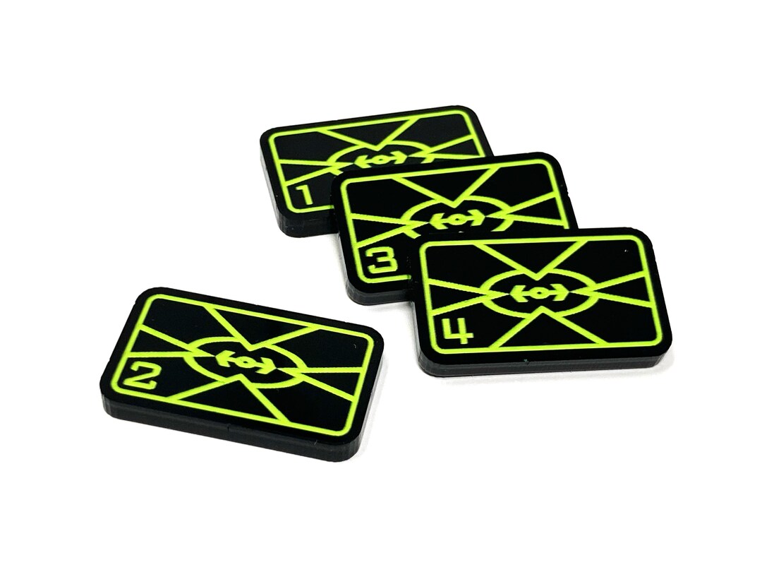 4 X Rebel Target Lock Tokens (double Sided Aurebesh & Numbers) - Star ...