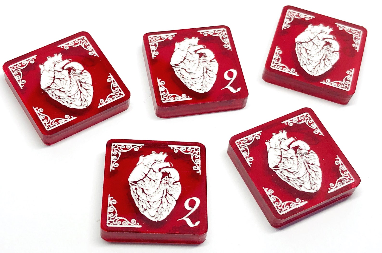 5 X Health Tokens double Sided for Arkham Horror LCG - Etsy Denmark