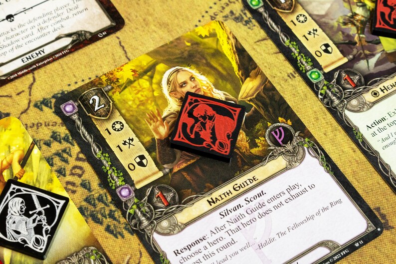 Ready/exhausted Tokens - Acrylic - for LOTR LCG - Etsy